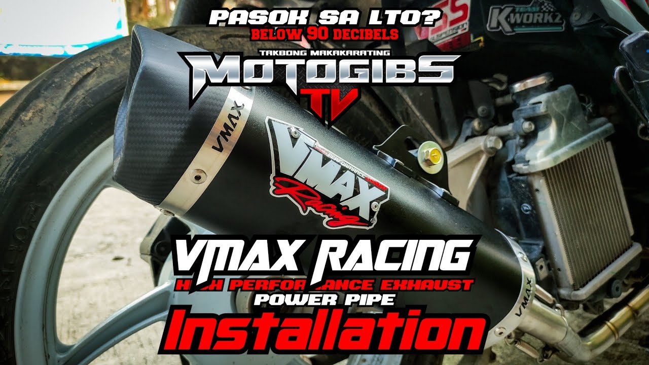 VMAX Racing Power Pipe for Honda Click Game Changer V2 Installation ...