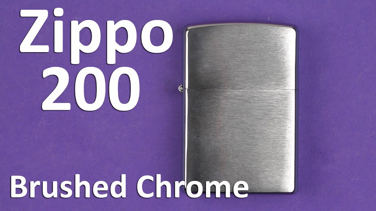 Распаковка Zippo Brushed Chrome 200 - YouTube