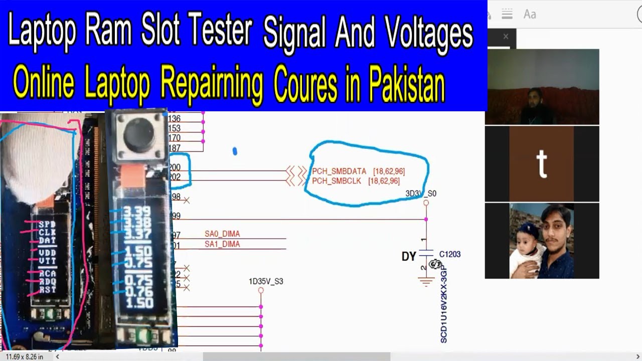 Laptop Ram Slot Tester Signal And Voltages || Online Laptop Repairning ...