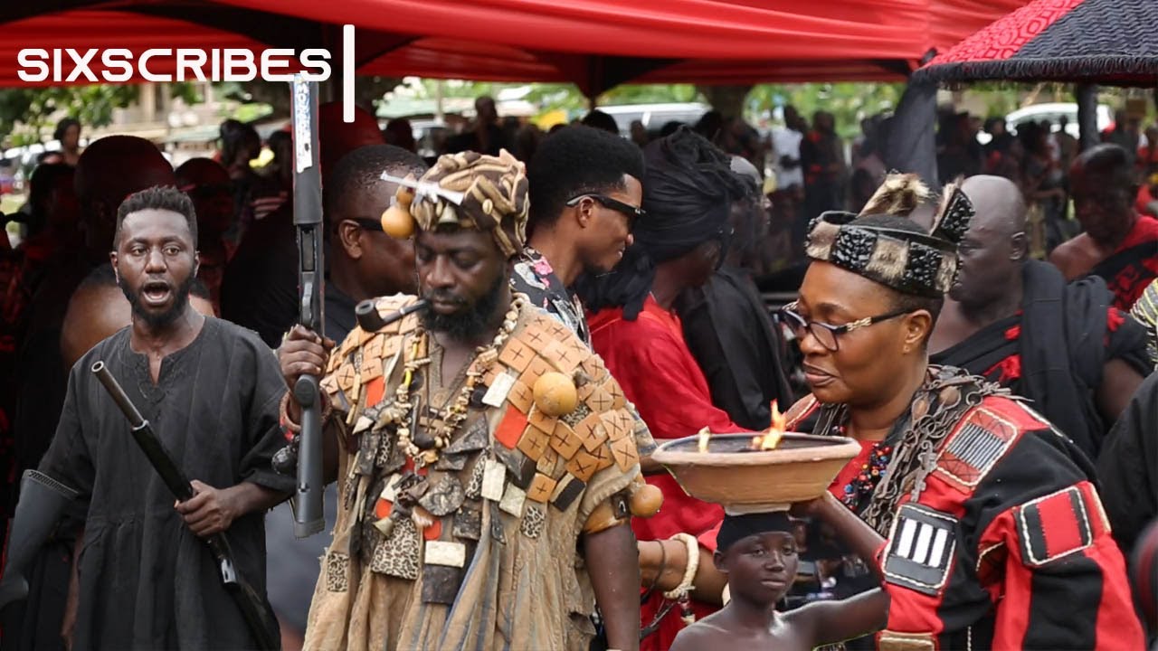 Wow Akan Culture Is Beautiful. Watch Traditional Display @ Funeral Of ...