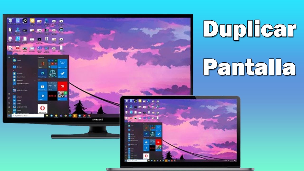 Como hacer screen mirroring de PC a Smart TV Samsung duplicar pantalla ...