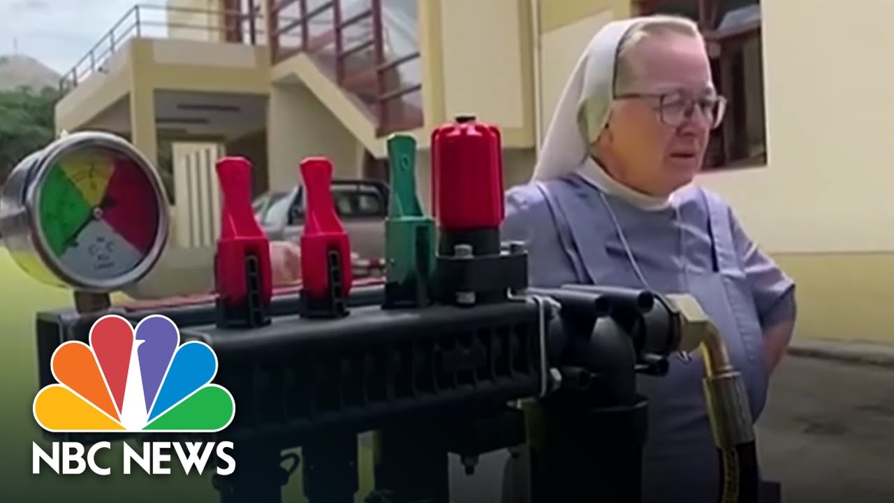 Nun Drives Farm Tractor Spreading Disinfectant To Combat COVID-19 | NBC ...