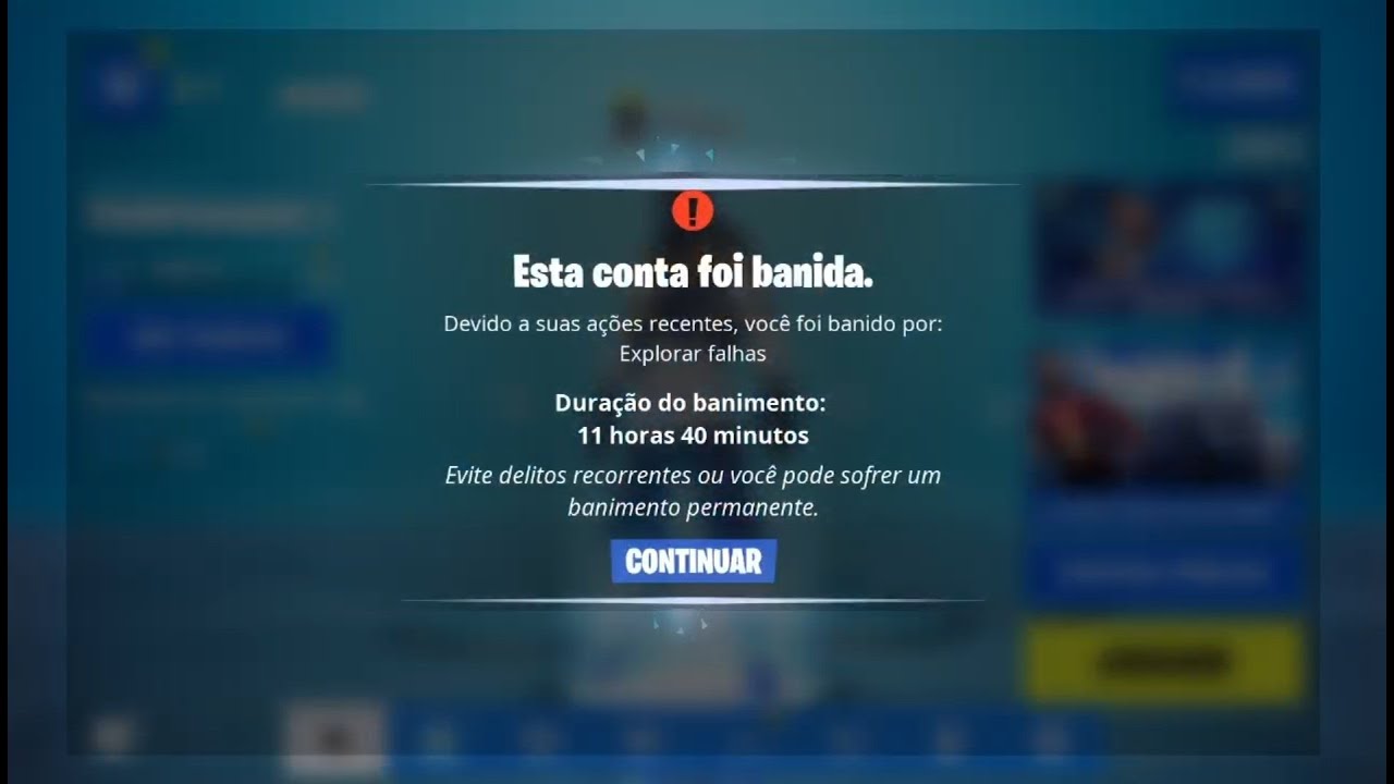 OI VC TA AI ENTÃO VC PODE SER BANIDO DO FORTNITE! PEGAR VBUCKS DE VOLTA ...