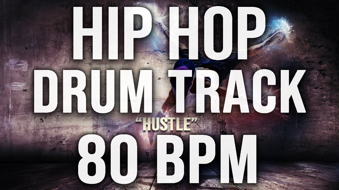HIP HOP DRUM TRACK - "HUSTLE" - 80 BPM - YouTube