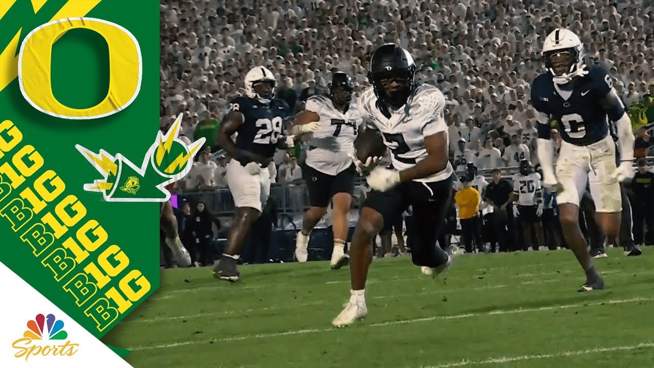 Oregon's Dante Moore hits Gary Bryant Jr. for go-ahead touchdown ...