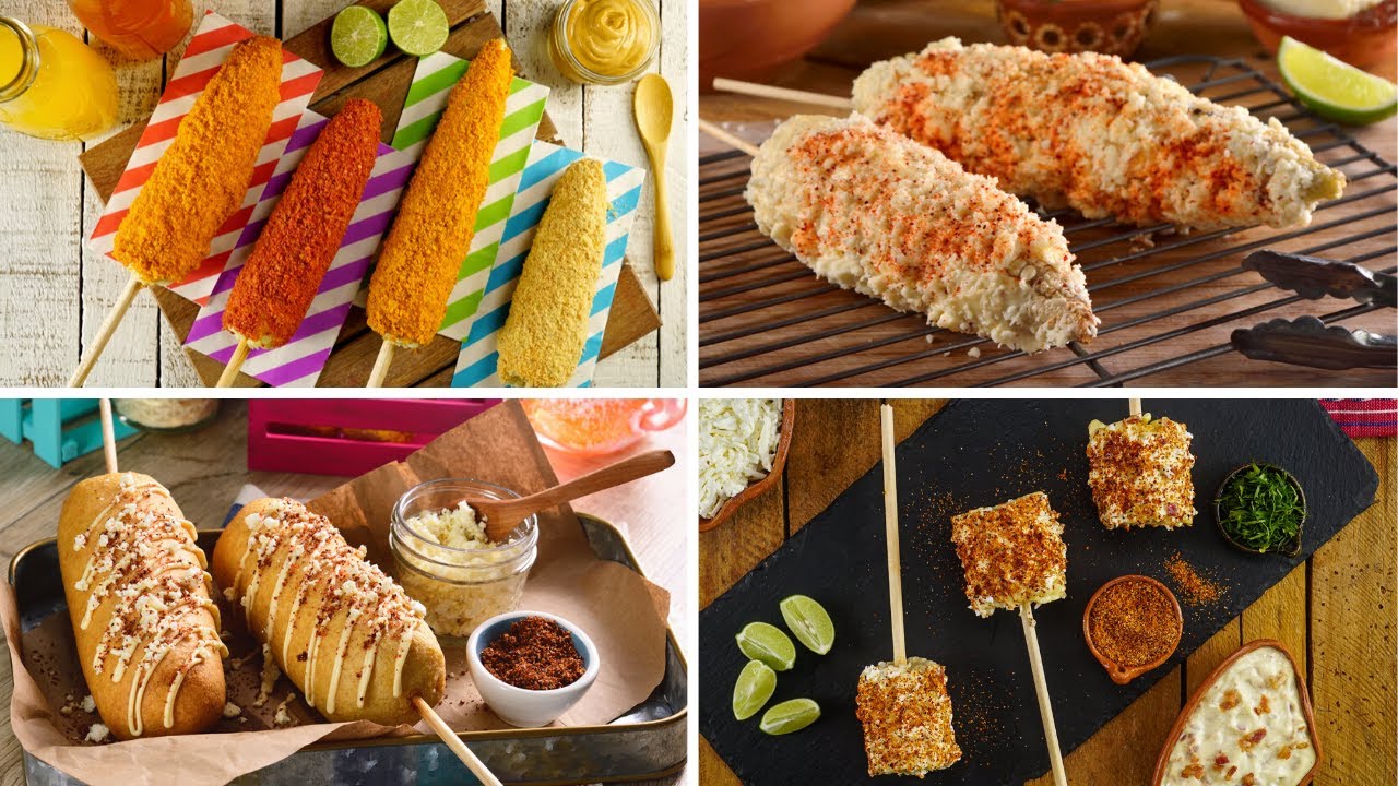 4 Elotes Mexicanos - YouTube