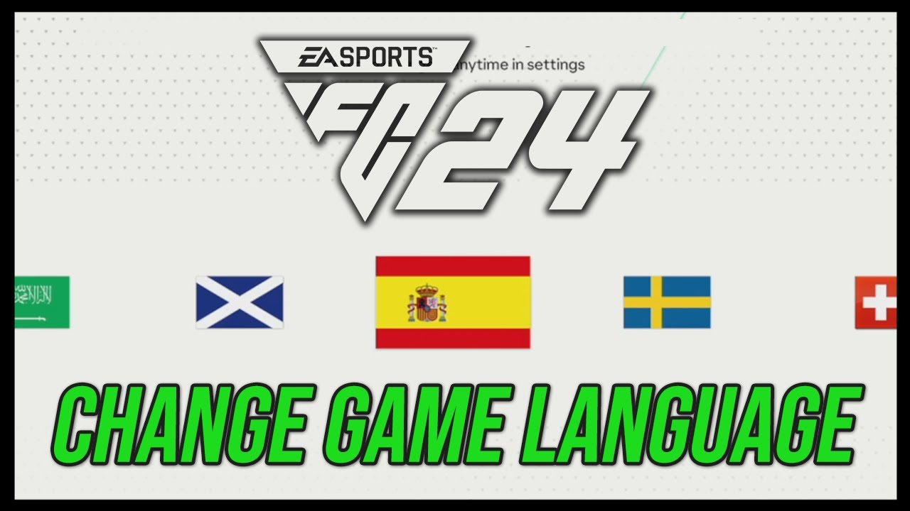 HOW TO CHANGE YOUR GAME LANGUAGE IN FC 24! - YouTube