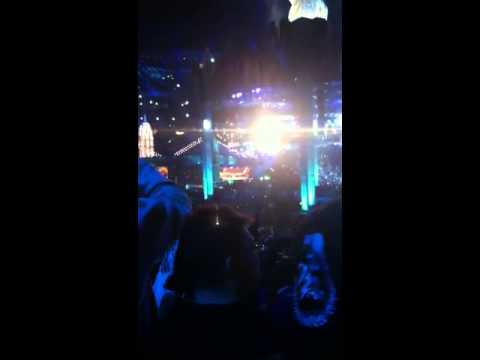 Diddy preforming at wrestlemania 29