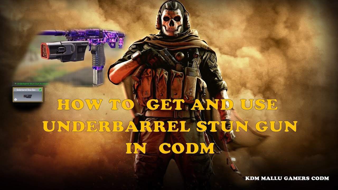 HOW TO GET AND USE UNDERBARREL STUN GUN IN CODM . TEST UNDERBARREL STUN ...