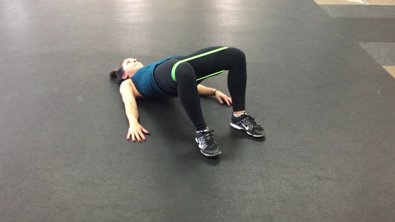 Banded Hip Bridge - YouTube