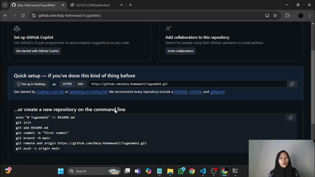 Tutorial Git Membuat Branch, Push, fetch & Pull (Pemrograman WEB II) - YouTube