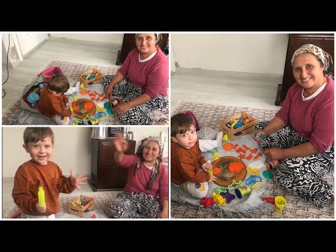 Köyde torunumla hamur oyunu oynadık - Köyde Yaşam