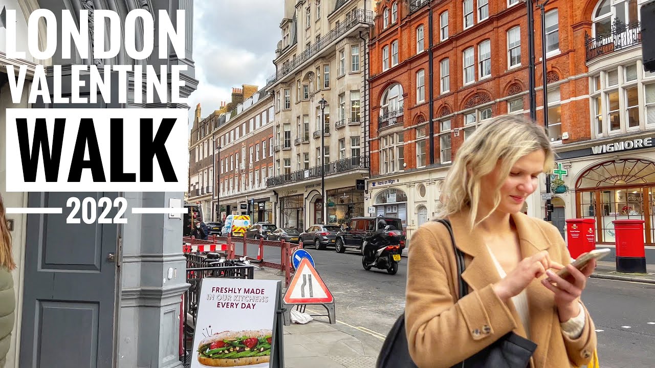 London Walk| London City Valentine's Day Vibes | Central London City ...