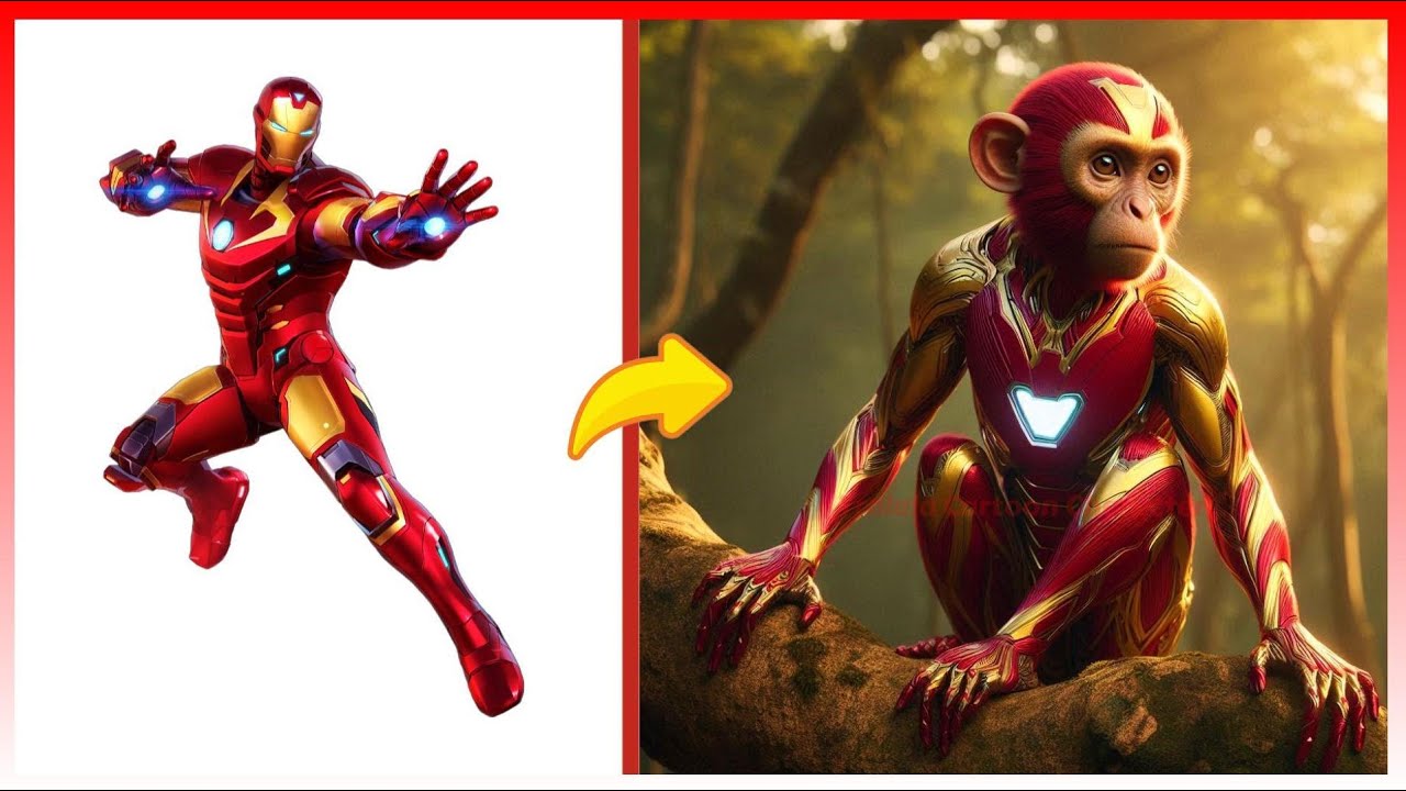 MARVEL & DC HEROES as MONKEYS 💥 All character 2025 - YouTube