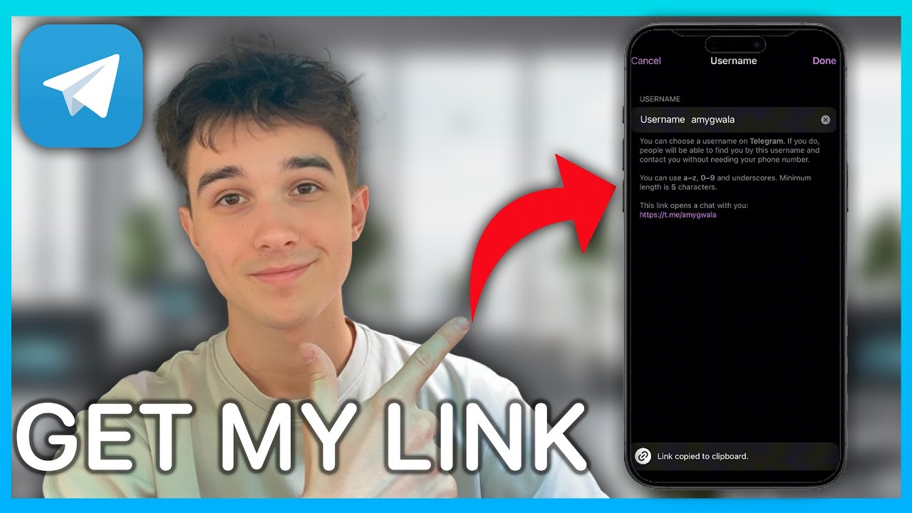 How To Get My Telegram Profile Link - Quick Guide - YouTube