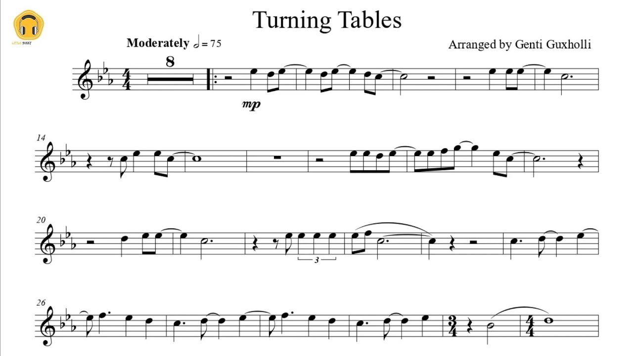 Turning Tables by Adele (Flute Solo with Piano Accompaniment/Sheets ...