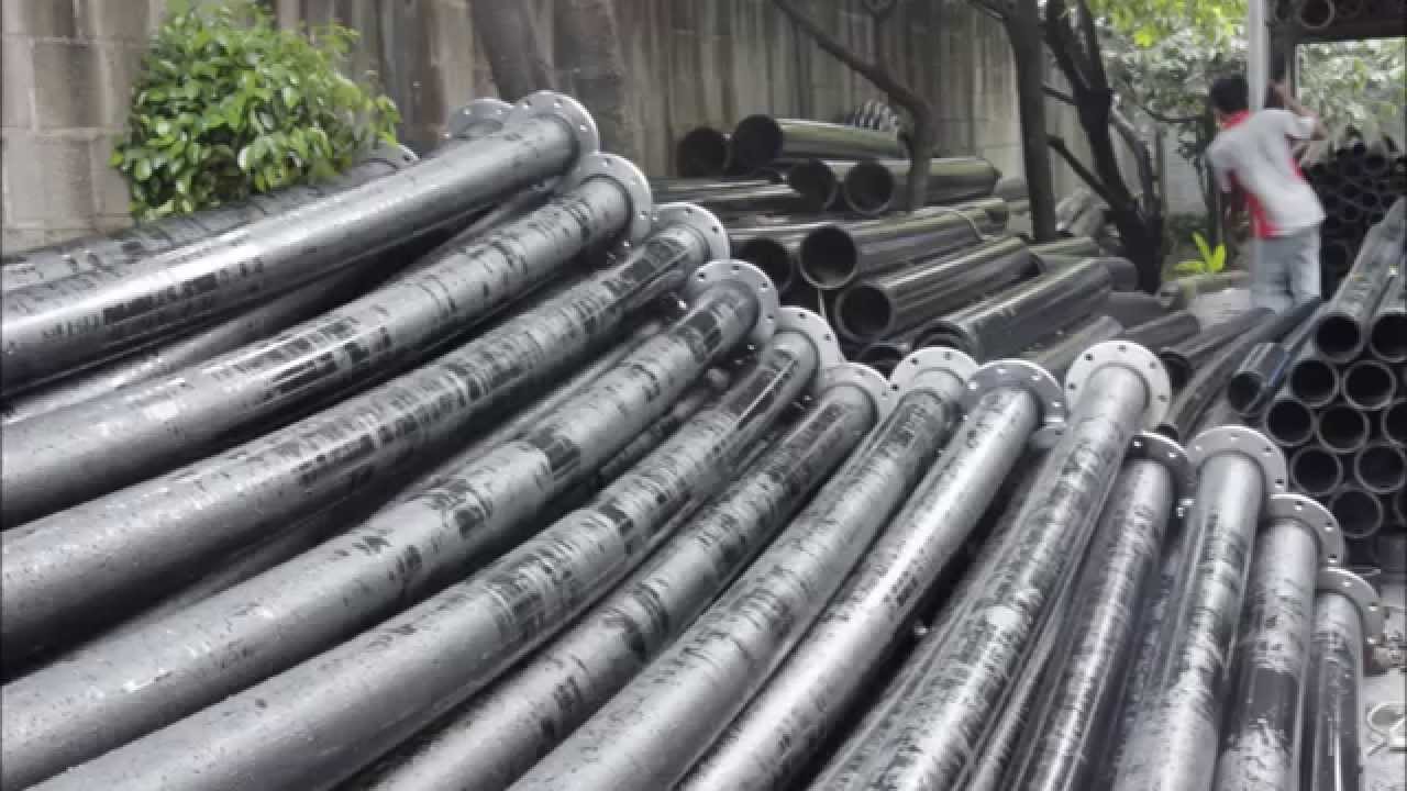 spool pipe hdpe - YouTube