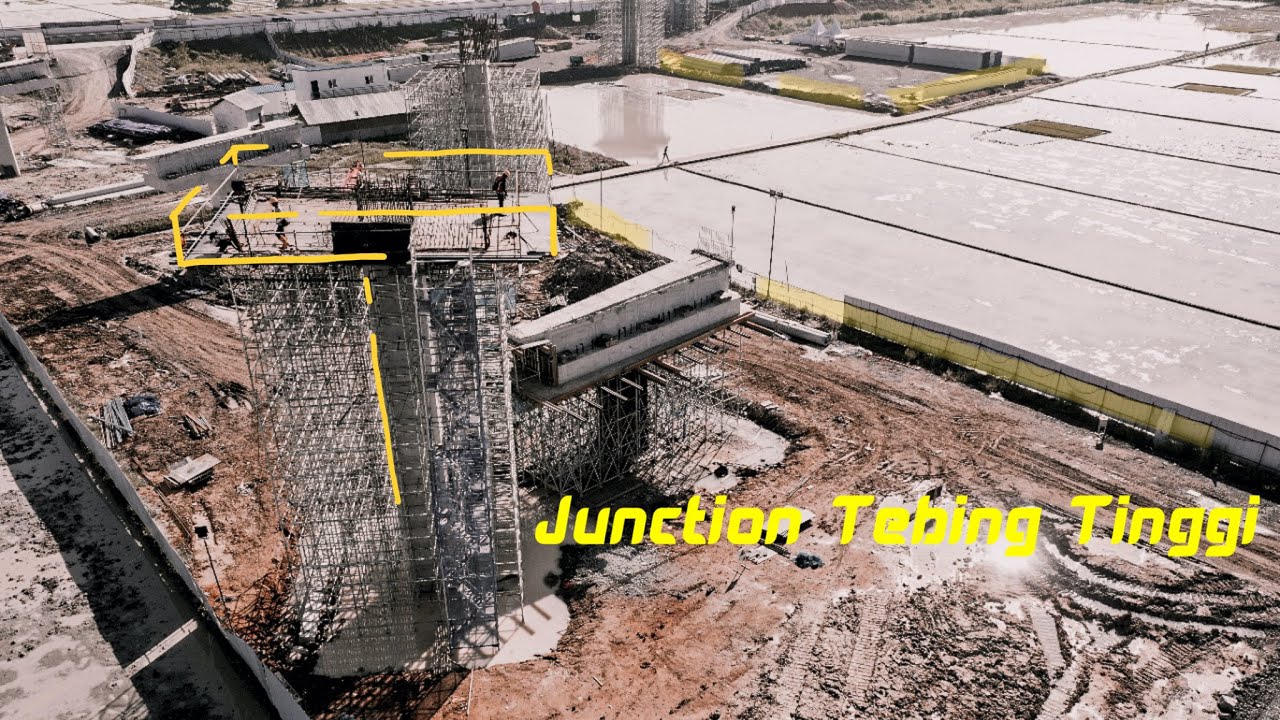 Pembangunan Jalan Tol (Junction) Tebing Tinggi [Drone 25 Oktober 2020 ...