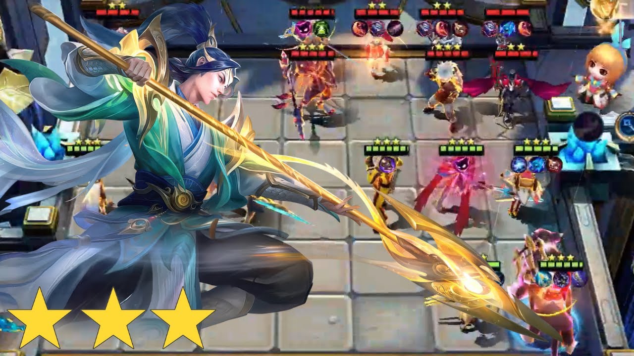 Commander Zilong with Zlong 3 stars - SLAIN THEM ALL - MLBB MAGIC CHESS ...