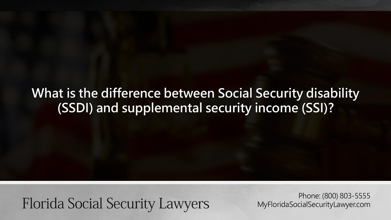 What is the difference between Social Security disability (SSDI) and ...