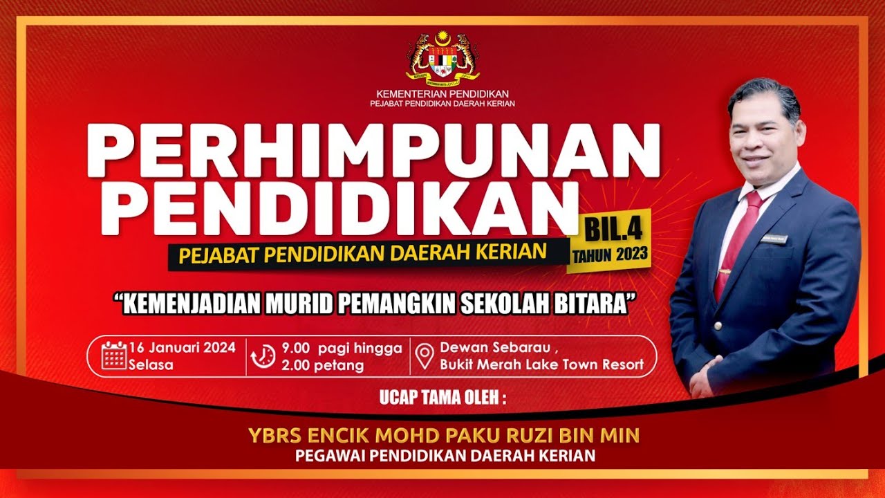 PERHIMPUNAN PENDIDIKAN BIL.4/2023 PPD KERIAN - YouTube