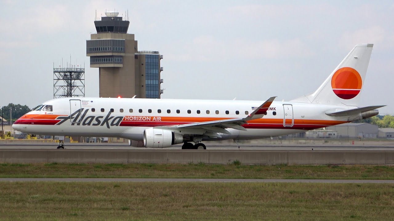N652MK E175LR Horizon Air Retro Livery | MSP Airport | 09.05.2023 - YouTube