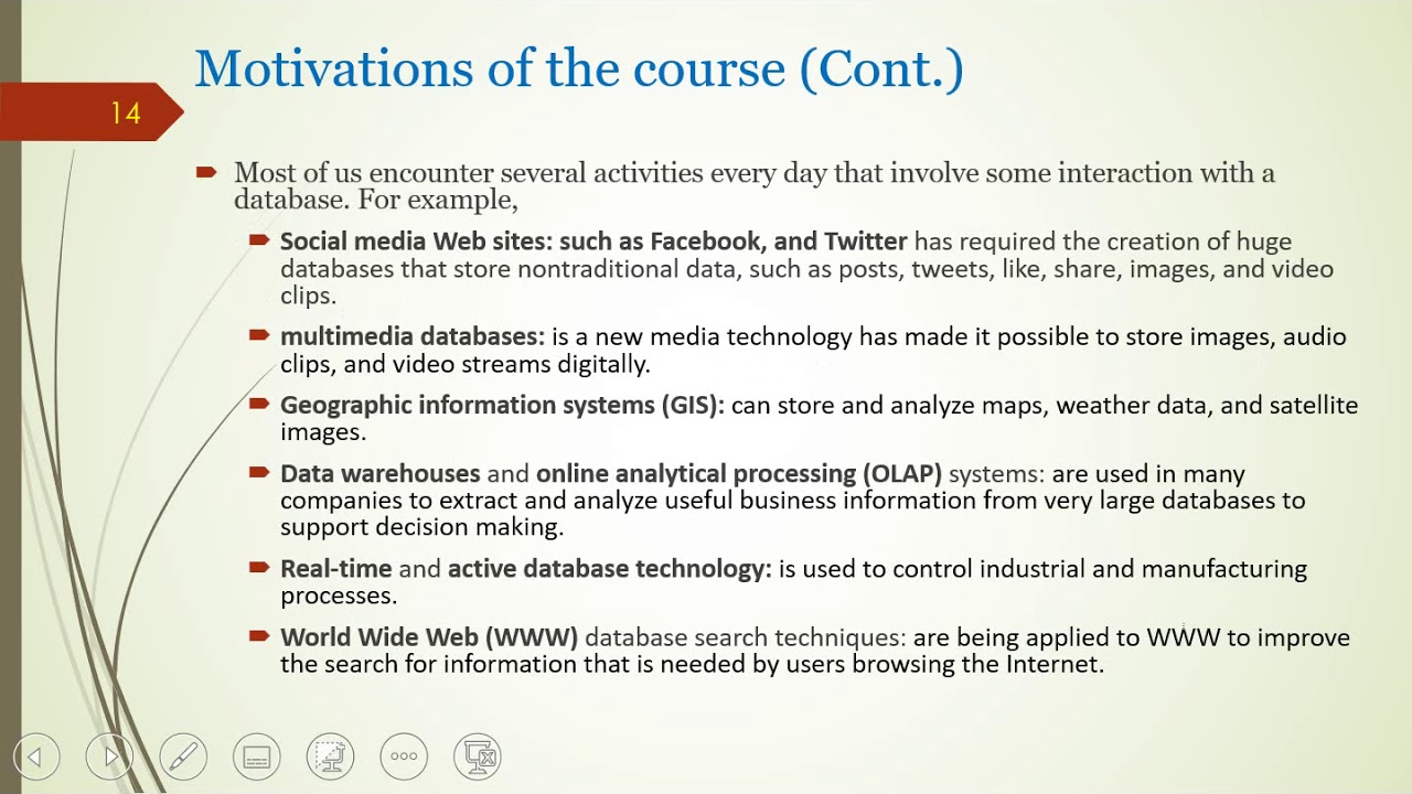 2-COMP207 Database systems Lect. 1 part 2 - YouTube