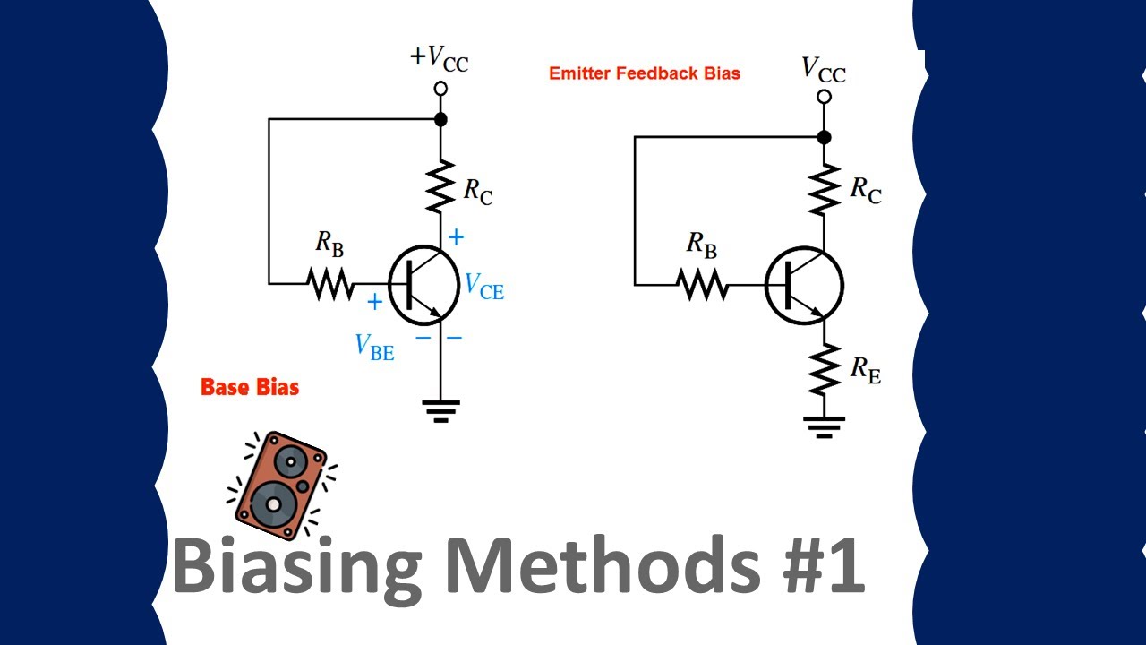 Biasing methods (Base Bias & Emitter feedback bias) - طرق توصيل ...