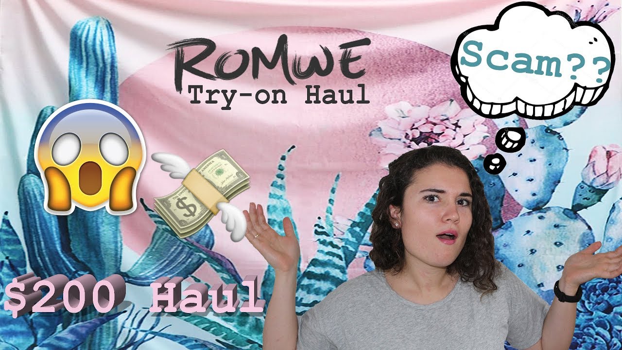 Romwe Haul and Try-On 2018 Scam?!? $200 - YouTube