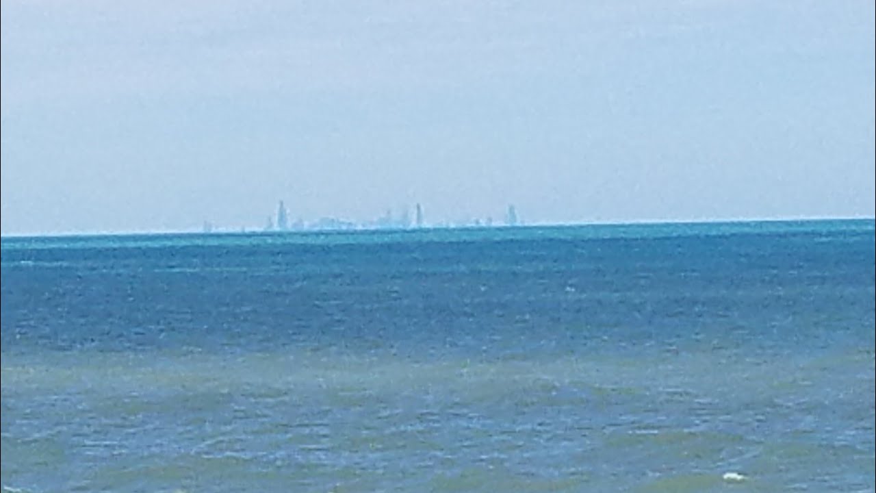 A View of Chicago from across Lake Michigan - YouTube