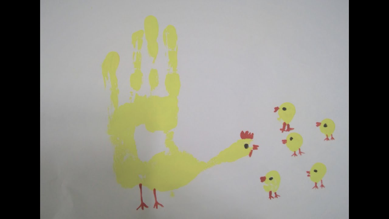 5 little ducks - Hand-Print art activity. - YouTube