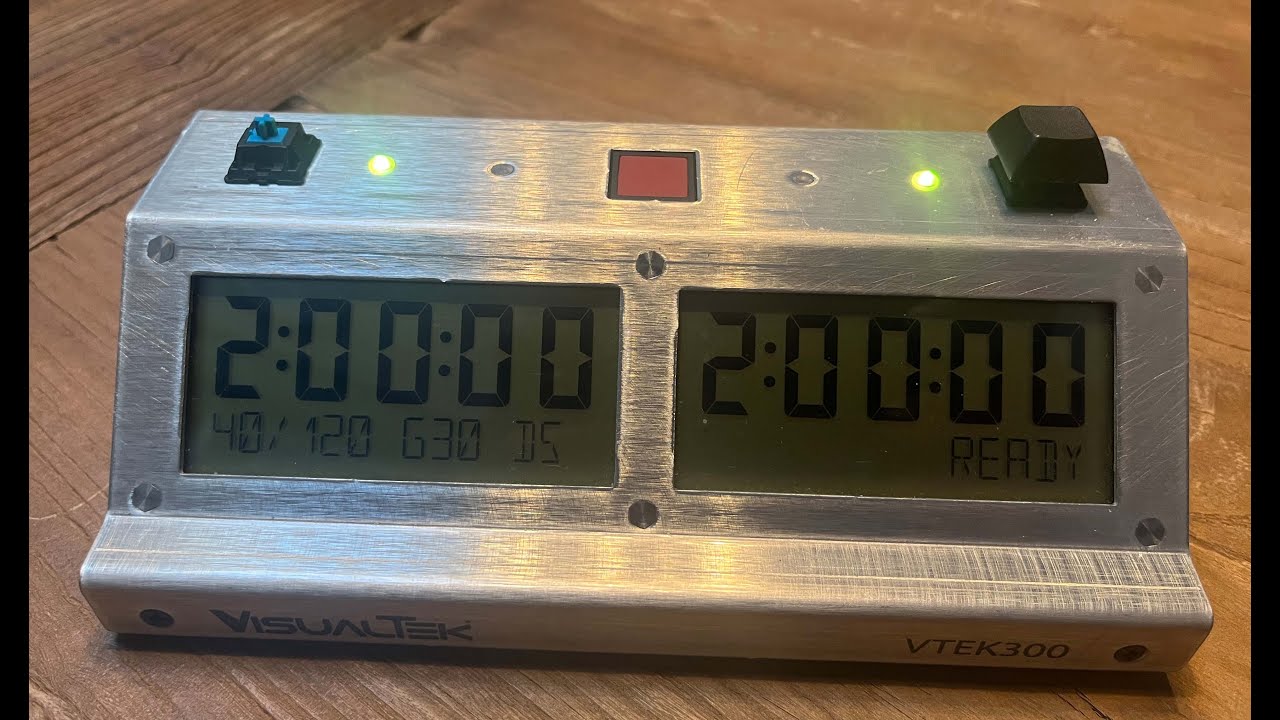 Setting the VTEK300 Chess clock for the USATE - YouTube