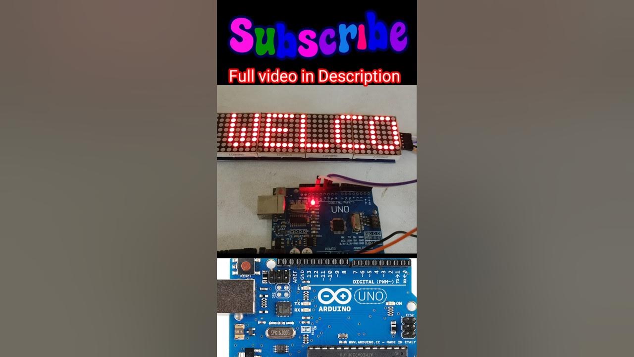 Scrolling Text LED Display With Arduino / #led #arduino #ledchaser #youtubeshorts #shorts #reels ...