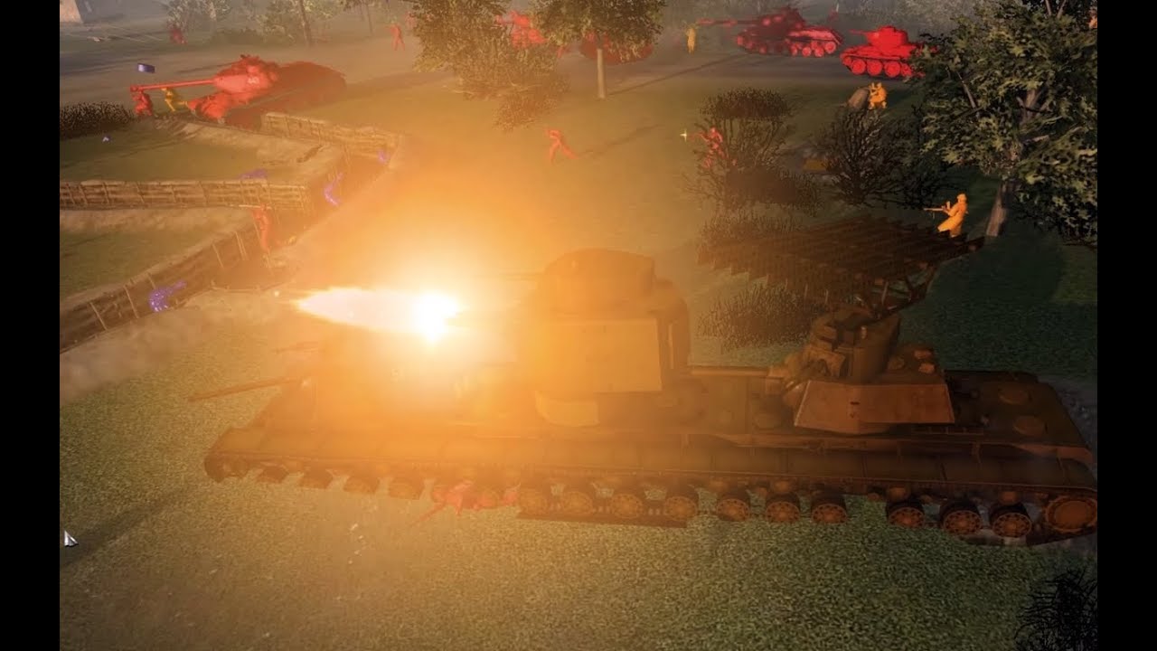 Army Men Of War Mod, Part 13. Huge Blue Line Defence. Epic Tank Battle ...