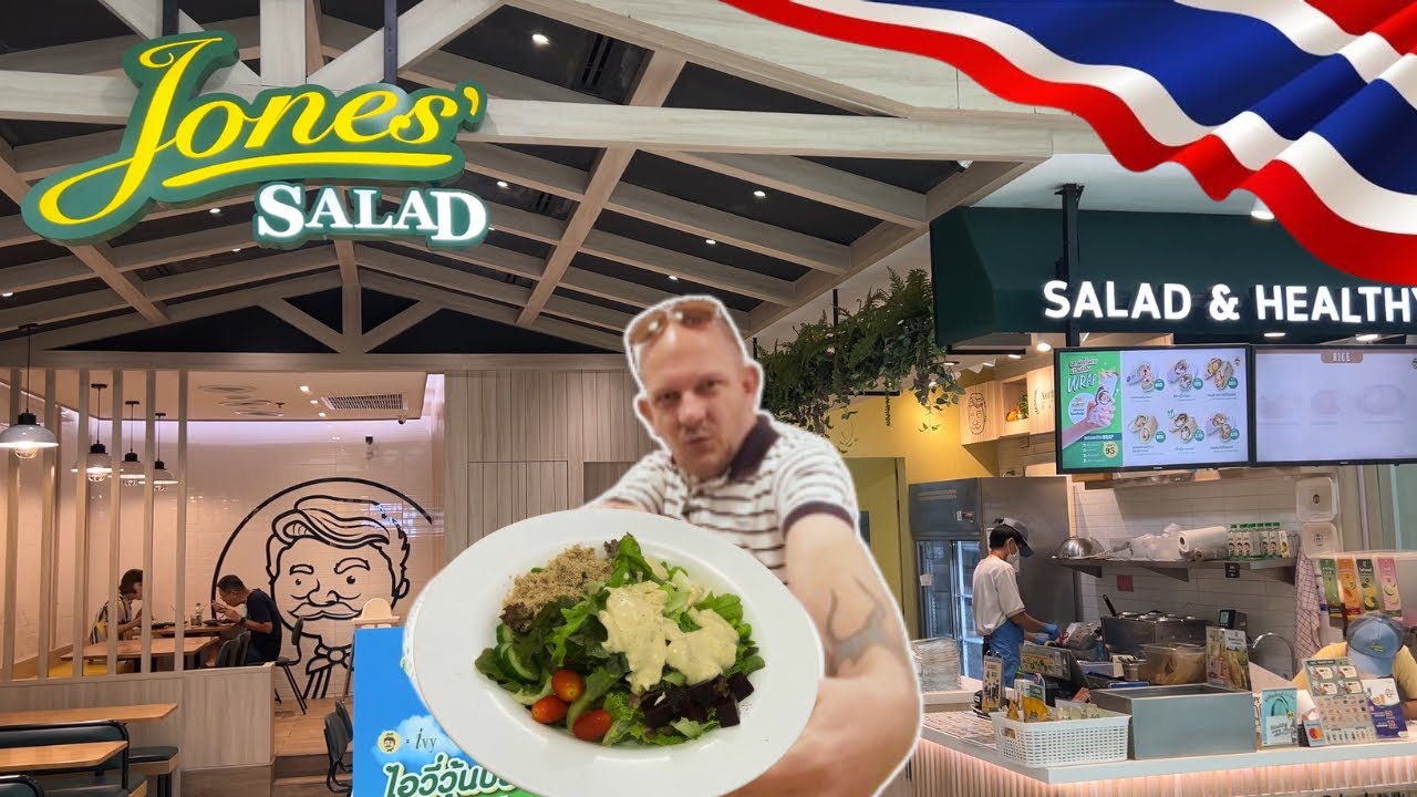 Thailand's Best Healthy Food Restaurant #thailand Jones Salad 🇹🇭 - YouTube