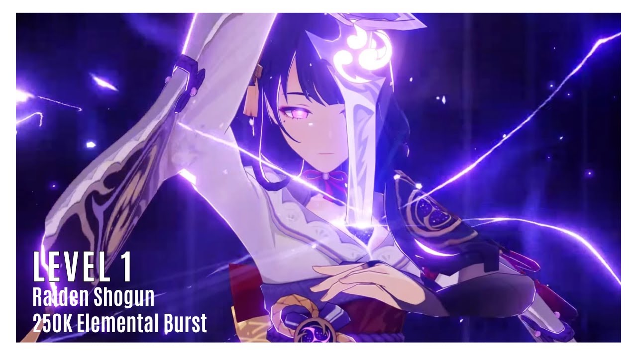 250K LVL 1 RAIDEN BURST DAMAGE - YouTube
