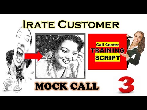 Call Center Training for beginners. Mock Call with an Irate Customer😲 ...