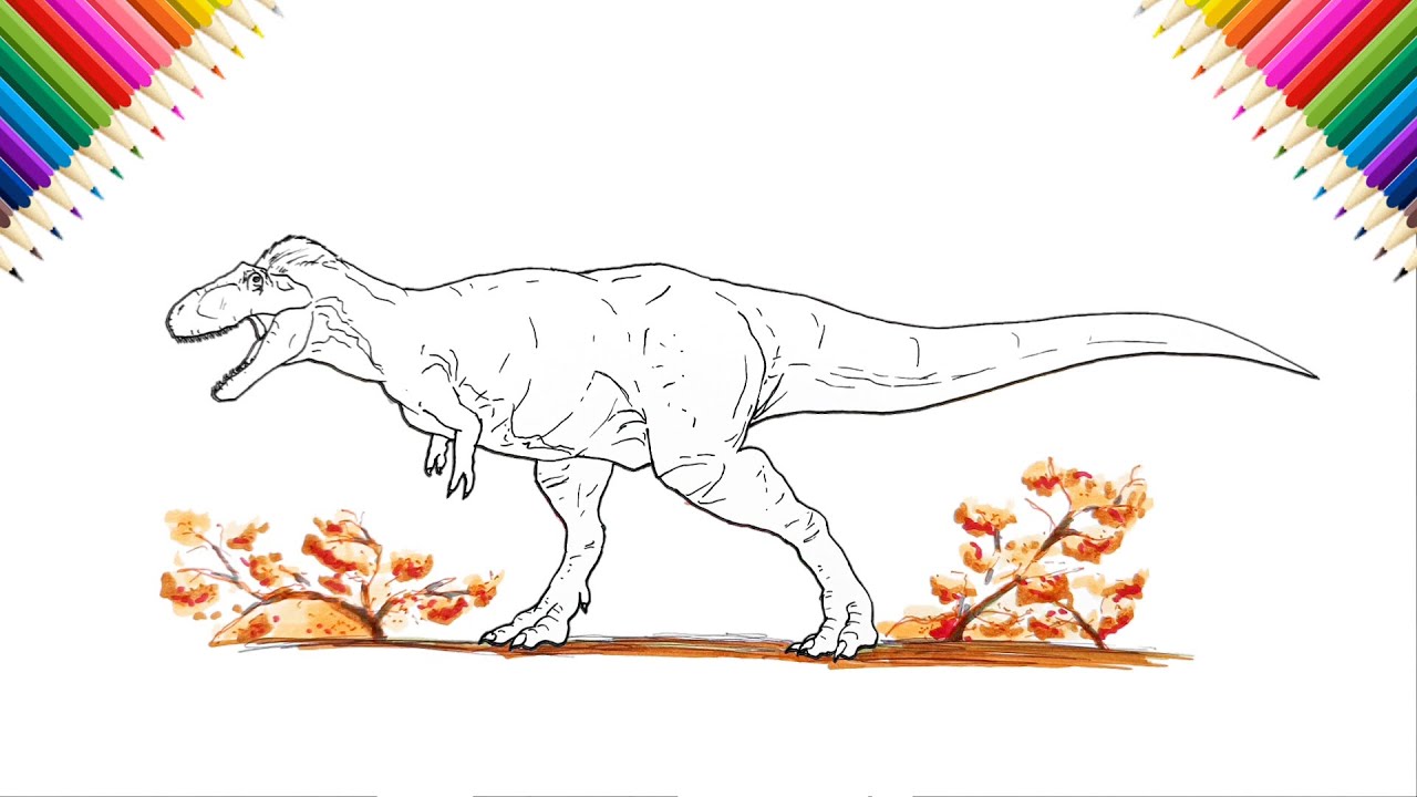 How to Draw Teratophoneus | Drawing and Coloring - YouTube