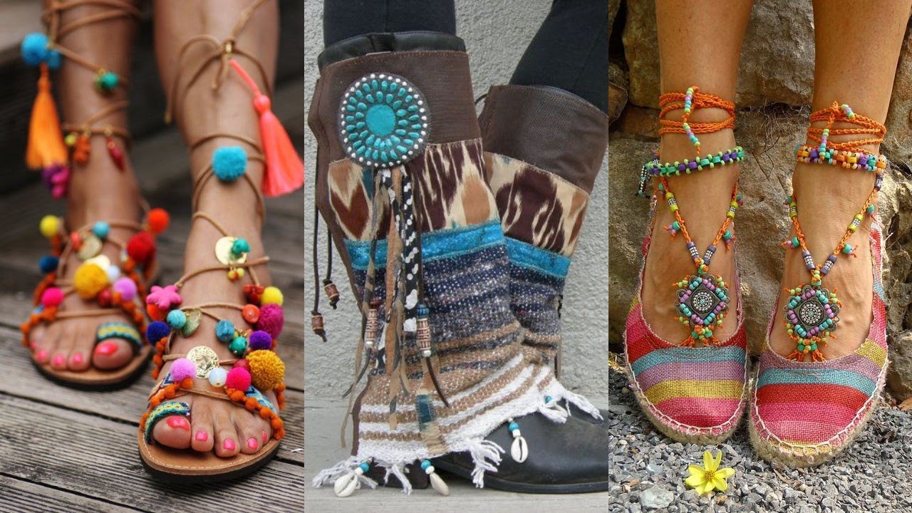 Beautiful designer fashion style Boho Shoes Ideas - YouTube