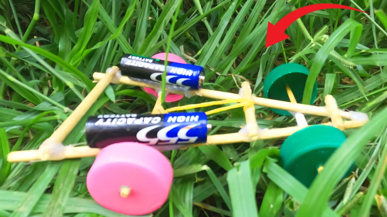 DIY TOY CAR- How to make Speedy CAR With Chopsticks\ SUPER EASY - YouTube