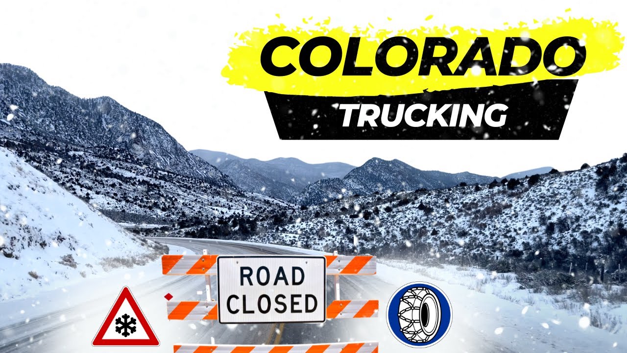 Driving semi truck in snowy Colorado! Hold on tight!!! Part 2 - YouTube