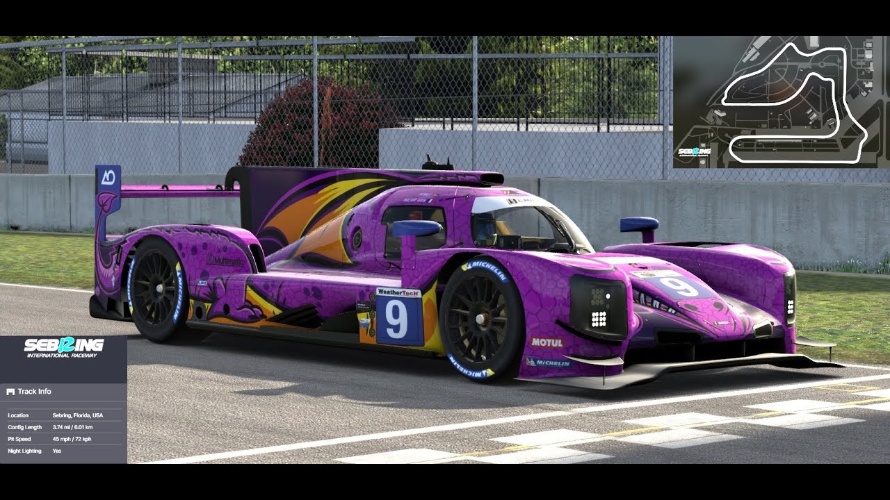 iRacing IMSA Racing Series - Sebring - LMP2 - Race 3 - YouTube