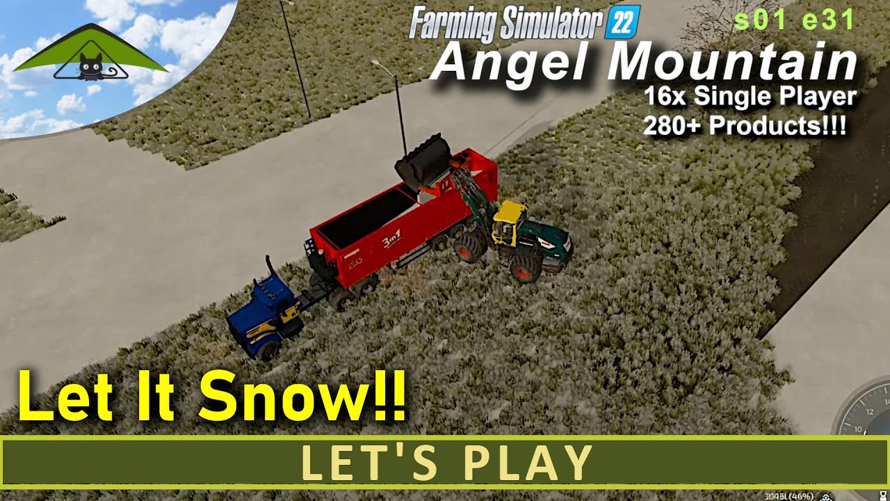 Harvesting Snow! 🚜 Let's Play FS22 Angel Mountain Map s01 e31 - YouTube