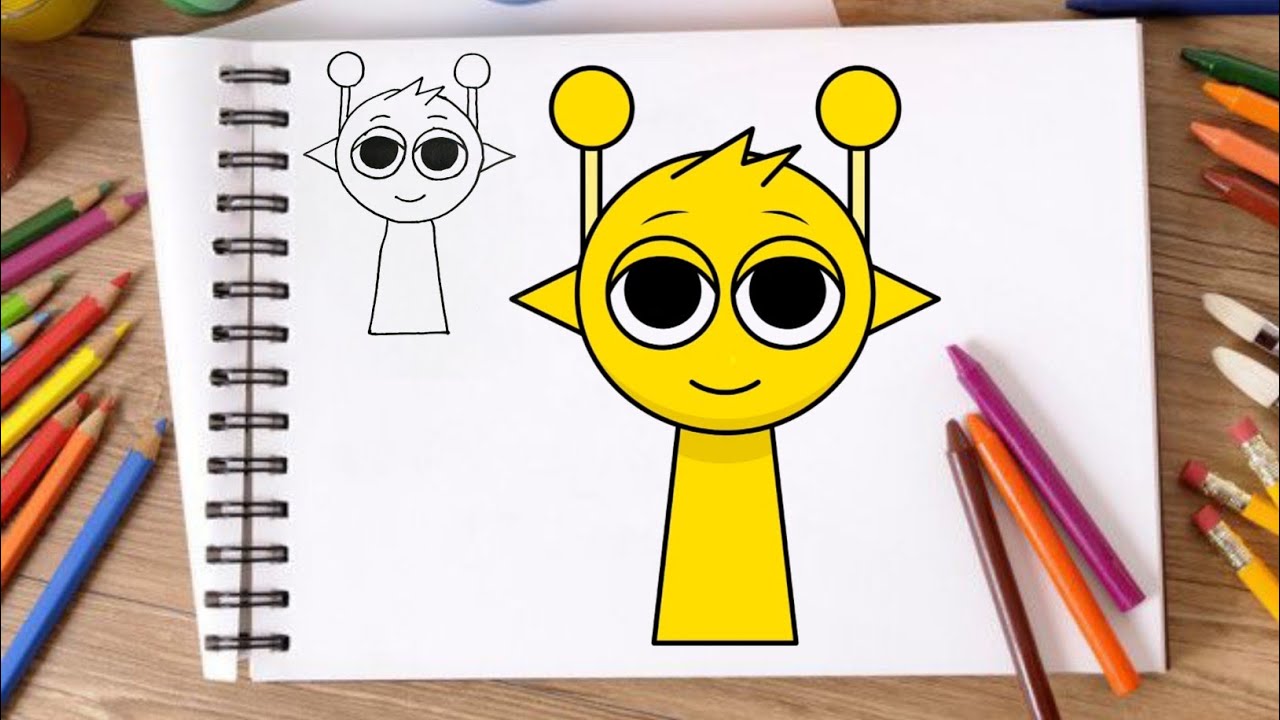 How to Draw Incredibox SPRUNKI - Simon - YouTube