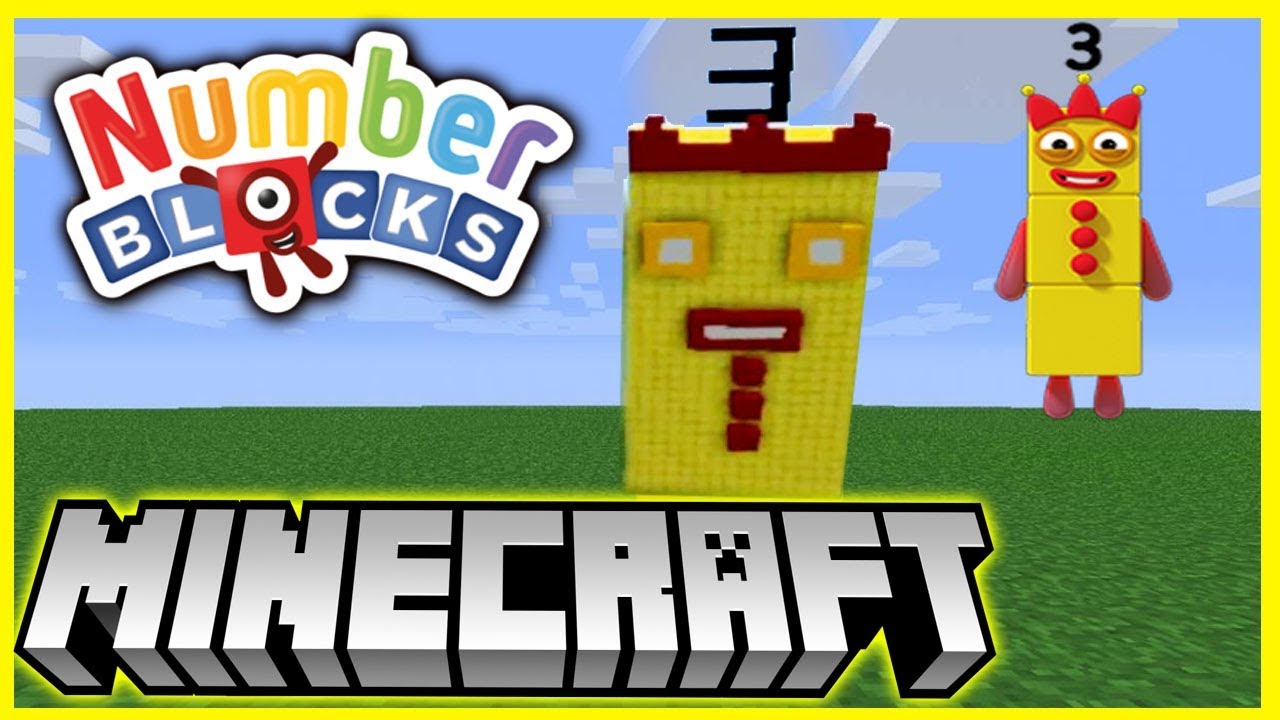 Making NUMBERBLOCKS 3 in MINECRAFT - Numberblocks in Minecraft - YouTube