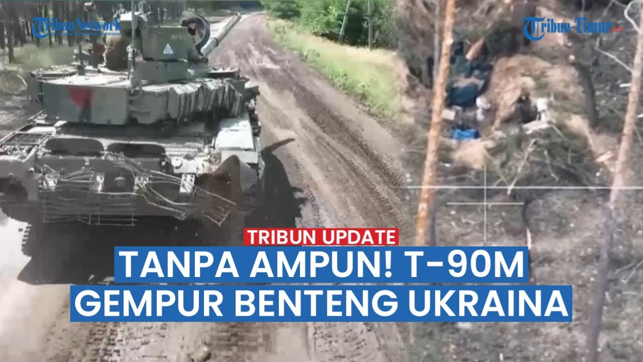 🔴 [FULL] Rekaman Tank T90M Rusia dengan Ganas Bombardir Pertahanan Ukraina di Garis Depan - YouTube
