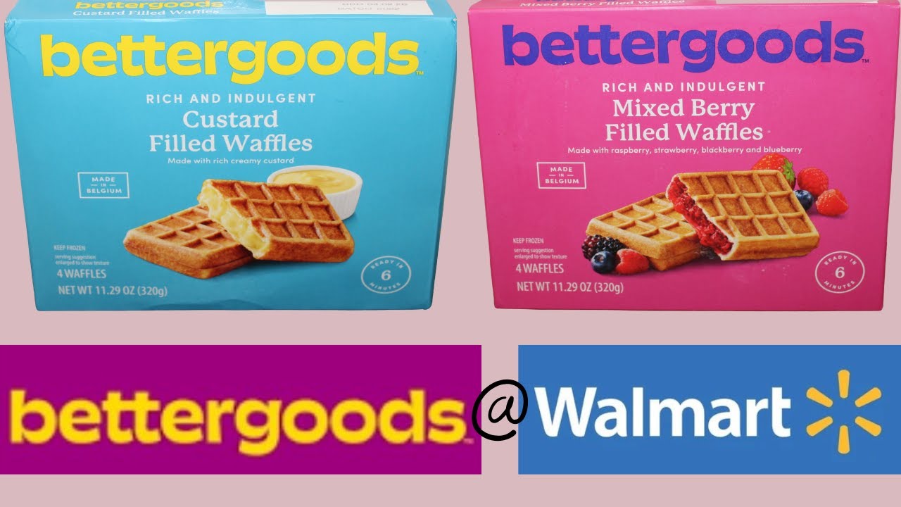 BetterGoods (Walmart) Custard Filled Waffles & Mixed Berry Filled ...