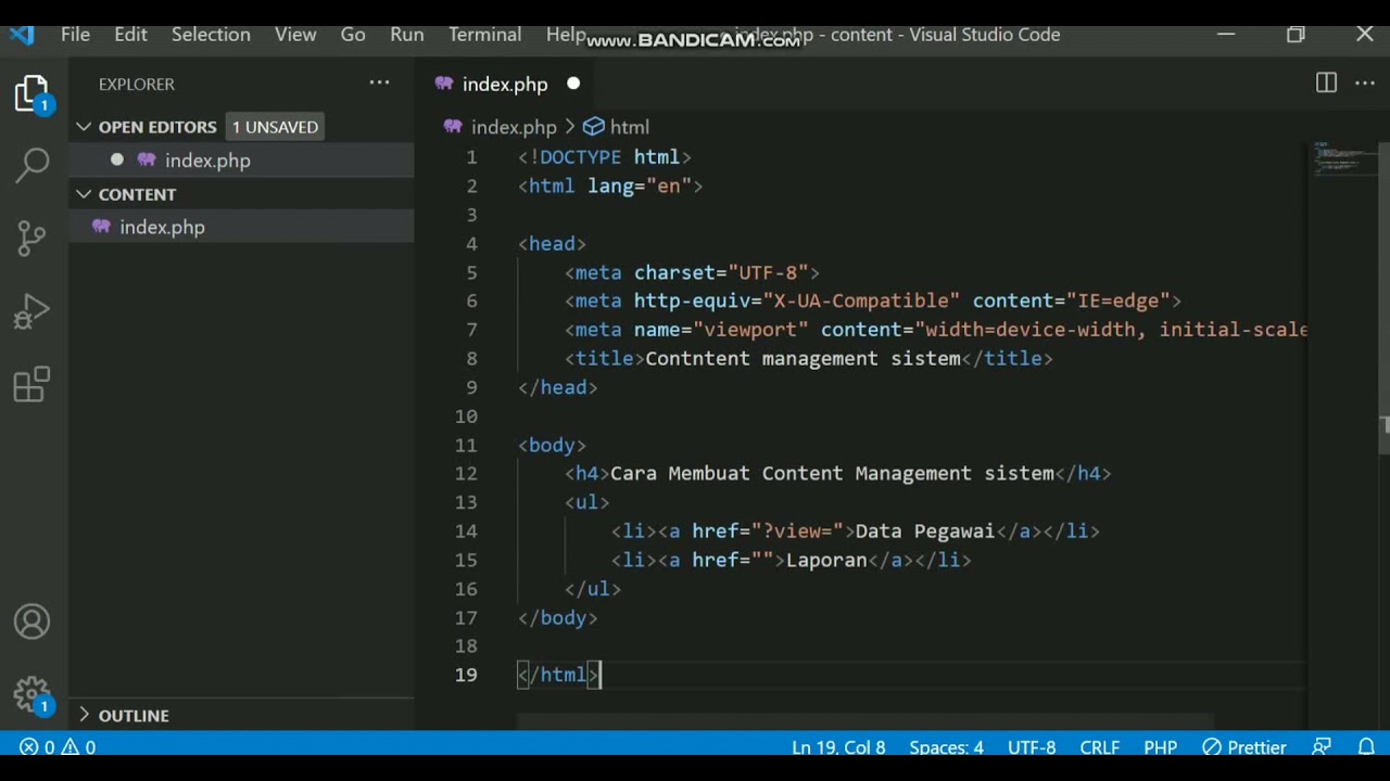 Tutorial cara membuat route dengan native dengan php #php #phpprojectwithsourcecode - YouTube