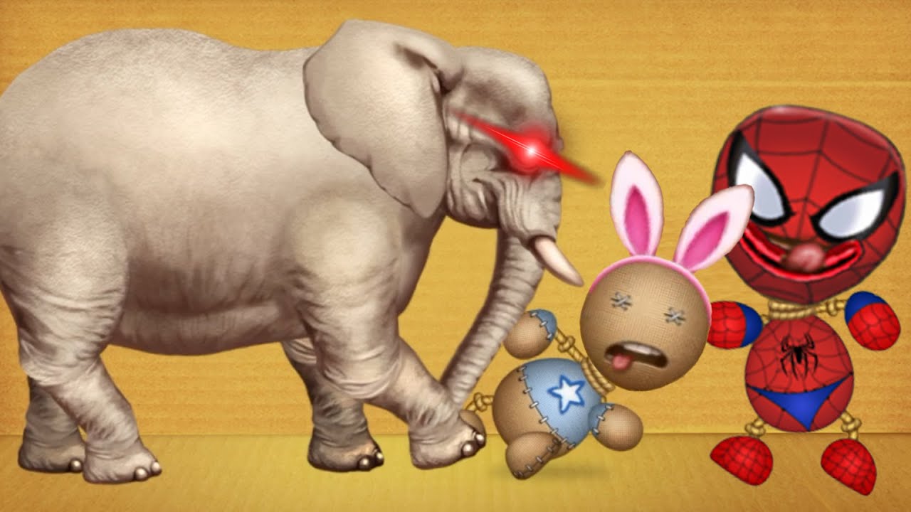 Elephant vs Spiderman | Kick the Buddy 2 - YouTube