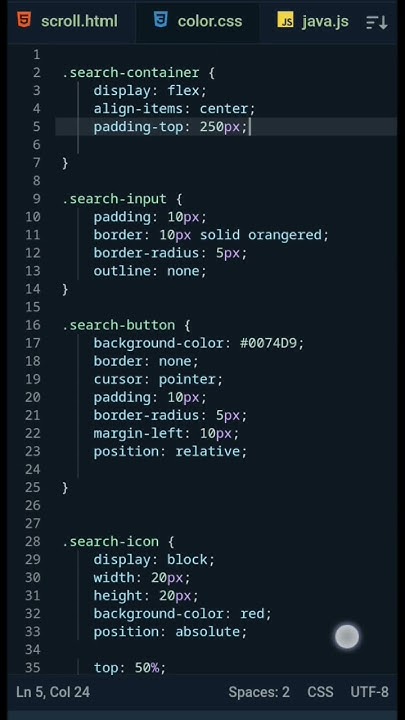 simple Search Button #shorts #coding #foryou #python #programming #viral #html #javascript # ...
